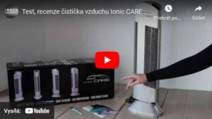 Test, recenze čistička vzduchu Ionic-CARE Triton X6 s ionizátorem